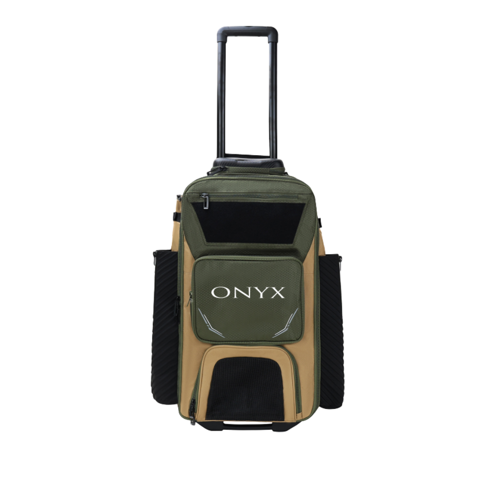 2025 Onyx Roller Backpack - Army Green/Khaki – Onyx Softball Bats